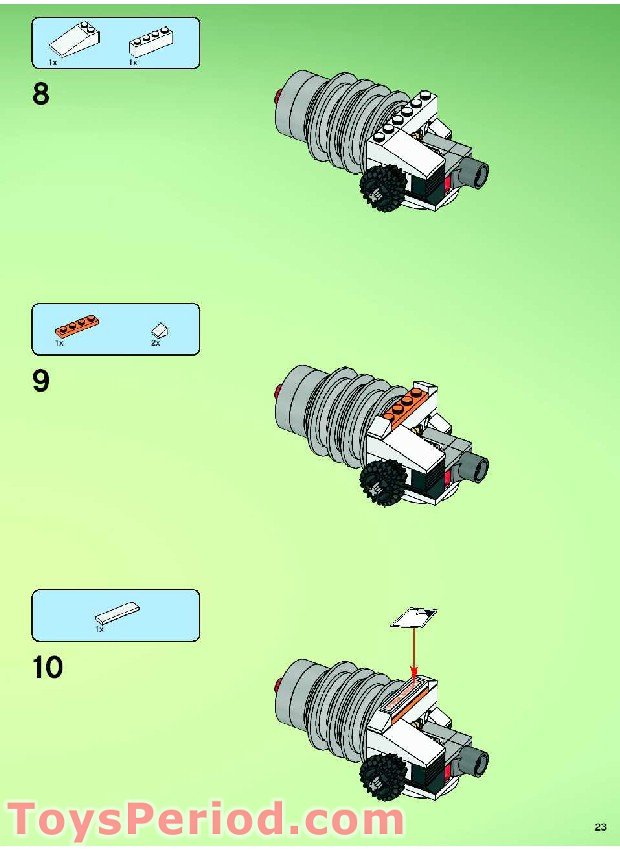 LEGO 7649 MT-201 Ultra-Drill Walker Instructions and Parts List