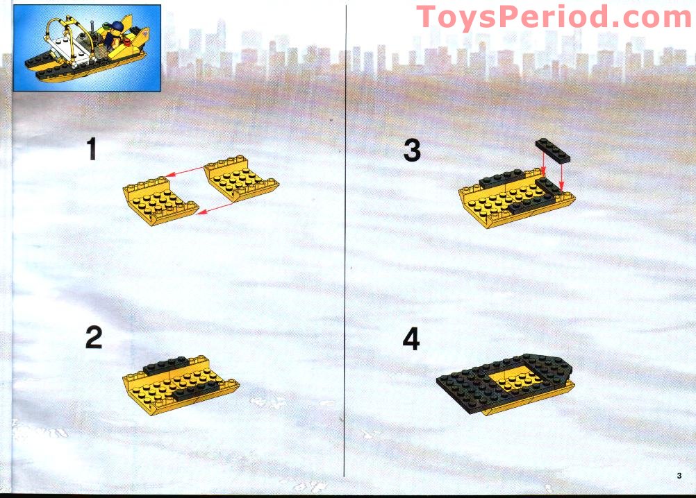 LEGO 7047 Coast Watch Hq Instructions and Parts List