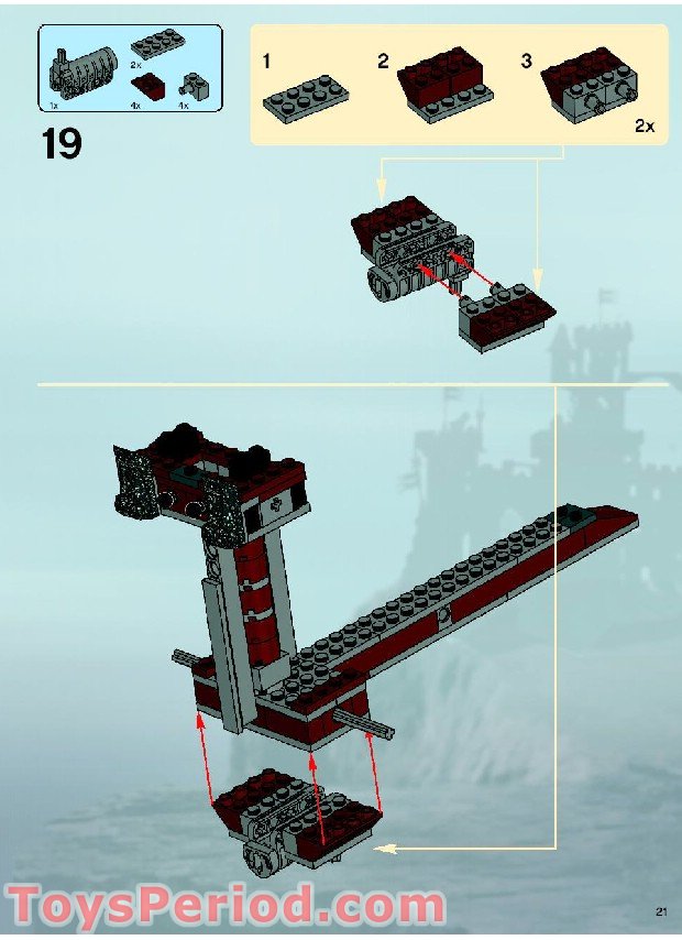 LEGO 7041 Troll Battle Wheel Instructions and Parts List