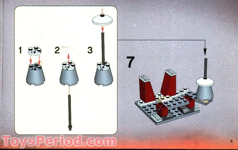 LEGO 7251 Darth Vader Transformation Instructions and Parts List