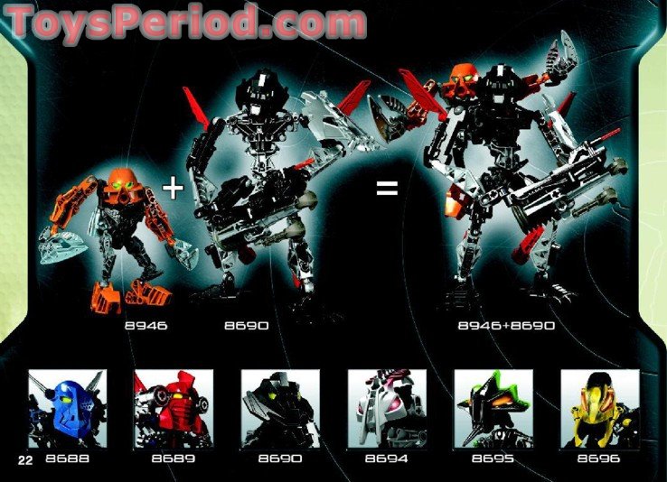 LEGO 8690 Toa Onua Instructions and Parts List