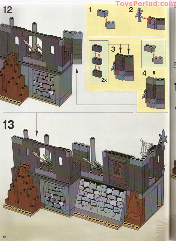 LEGO 8877 Vladek's Dark Fortress Instructions and Parts List
