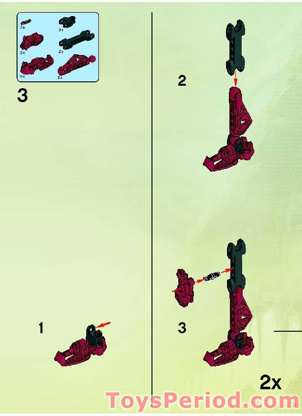 LEGO 8942-1 Jetrax T6 Instructions and Parts List