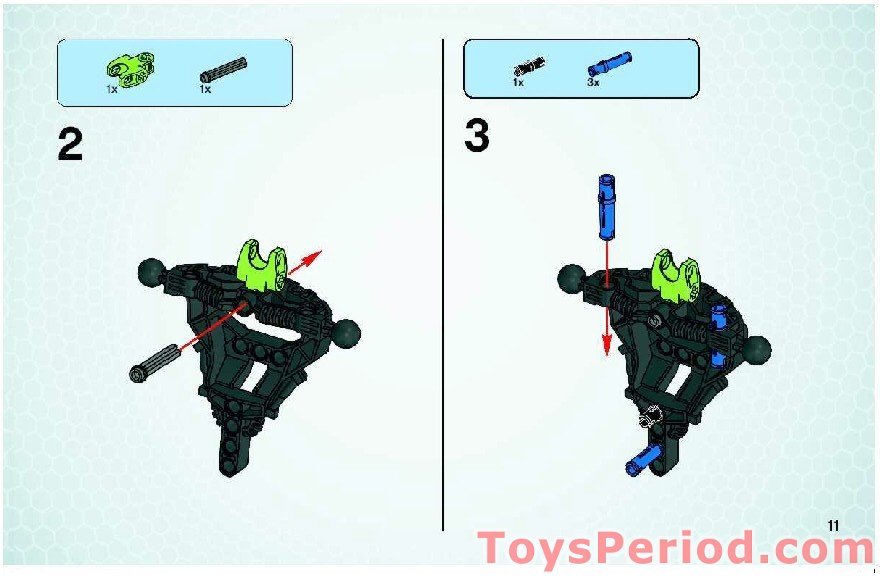 LEGO 8952 Mutran and Vican Instructions and Parts List