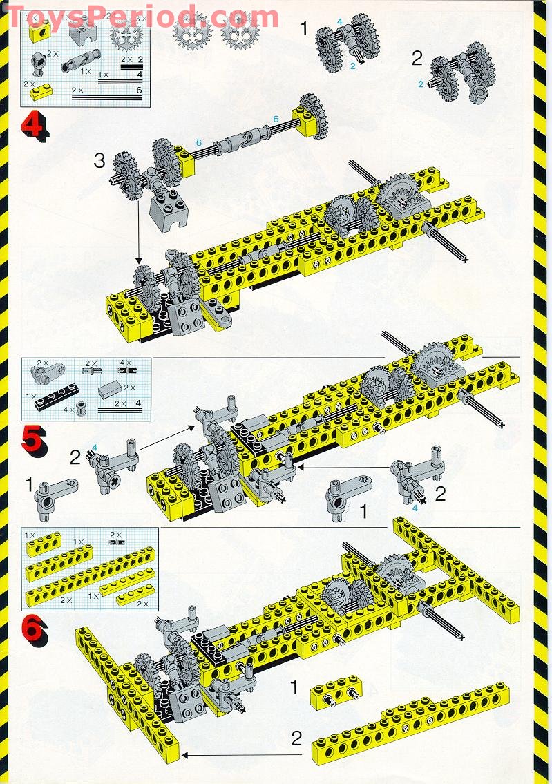 LEGO 8090 Technic Universal Set Instructions and Parts List