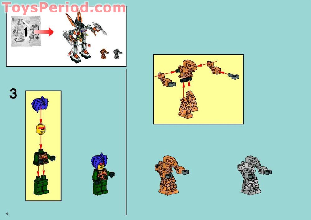 LEGO 8108 Mobile Devastator Instructions and Parts List