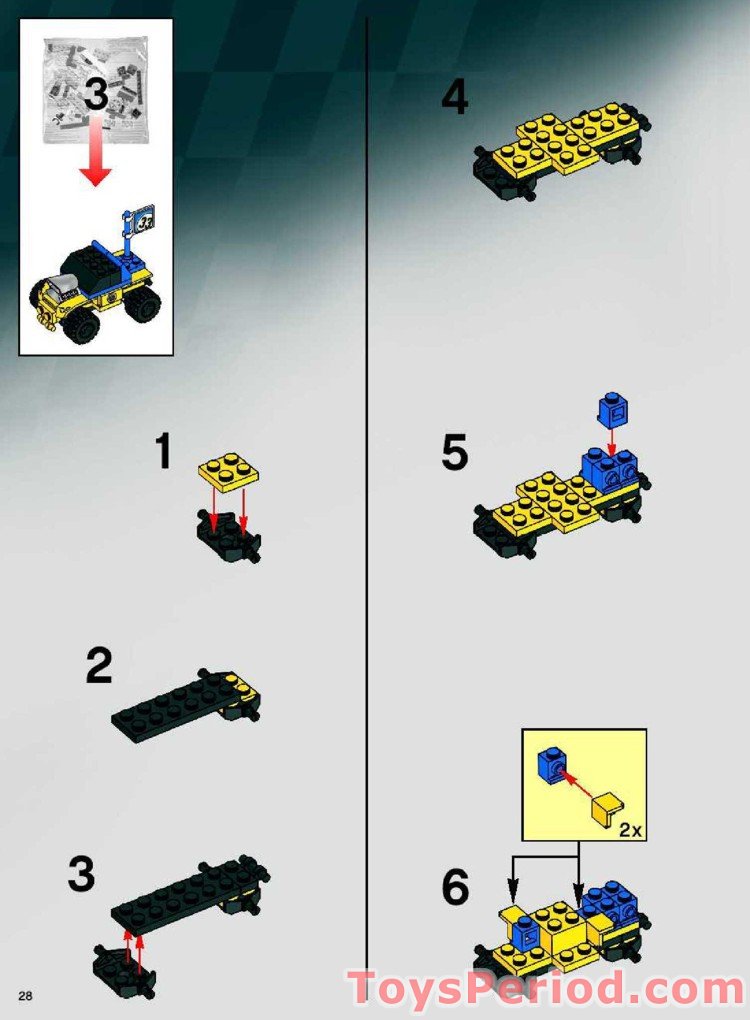 LEGO 8147 Bullet Run Instructions and Parts List