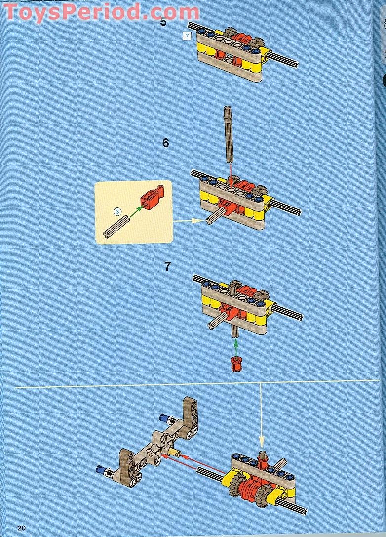 LEGO 8292 Cherry Picker Instructions and Parts List