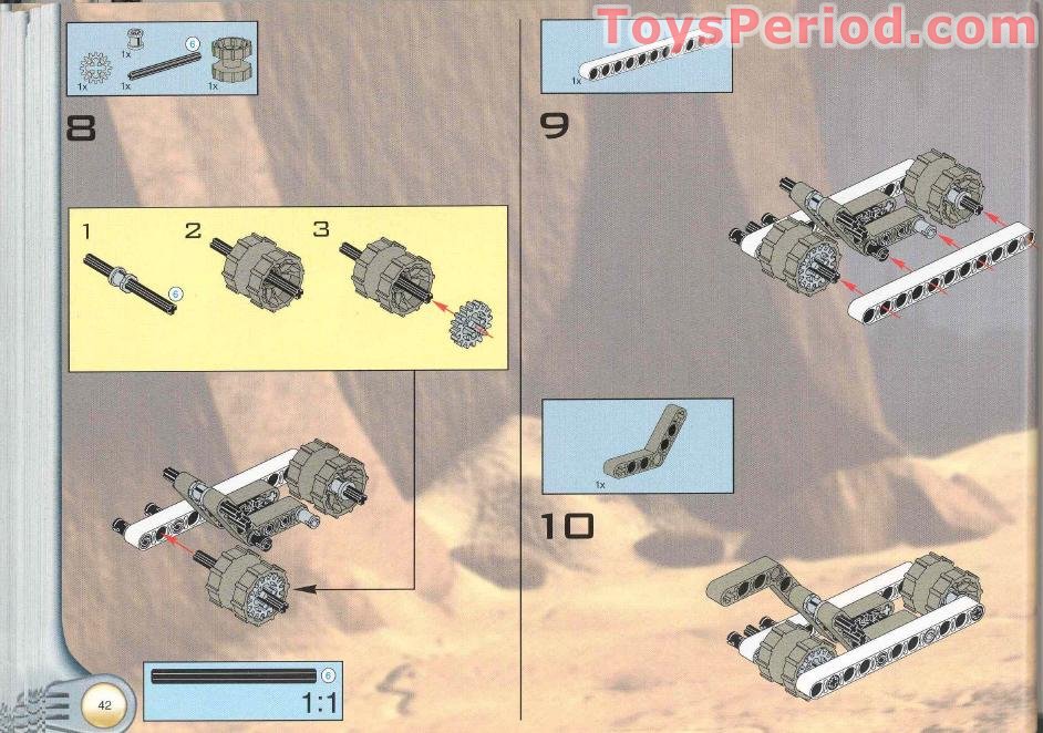 LEGO 8539 Manas Instructions and Parts List