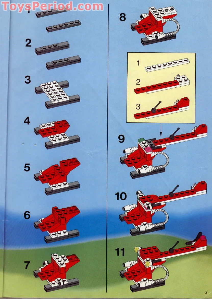 LEGO 6389 Fire Control Center Instructions and Parts List