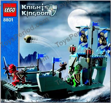 LEGO 8801 Knights' Attack Barge Instructions and Parts List
