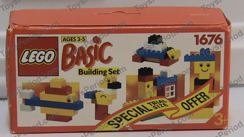 LEGO 1676 Basic Building Set, Trial Size Parts List