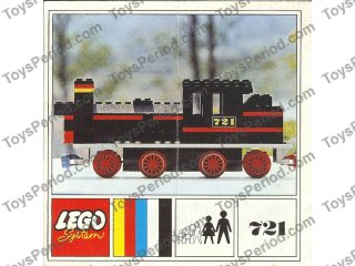 LEGO 721 Steam Locomotive Instructions and Parts List