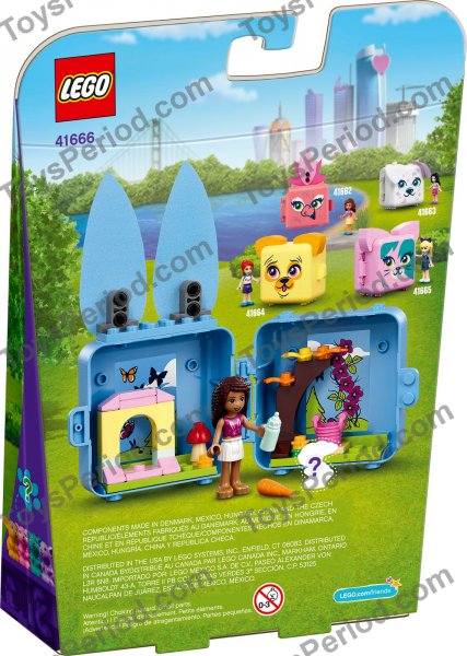 LEGO 41666 Andrea's Bunny Cube Set Parts List