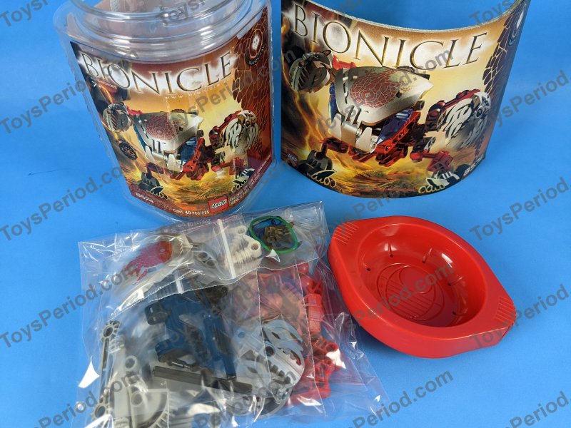 Bionicle Sets - LEGO 8574 Tahnok-Kal Bionicle Bohrok Kal Red Set from 2003