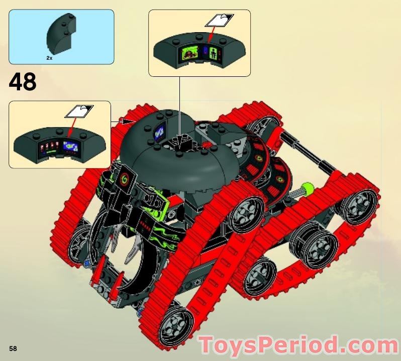 LEGO 70504 Garmatron Instructions and Parts List