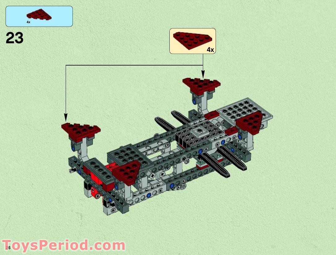 LEGO 75025 Jedi Defender-class Cruiser Instructions and Parts List