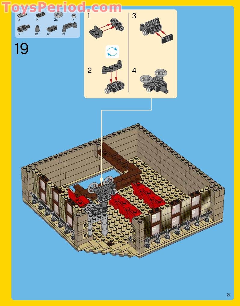 LEGO 10232 Palace Cinema Instructions and Parts List