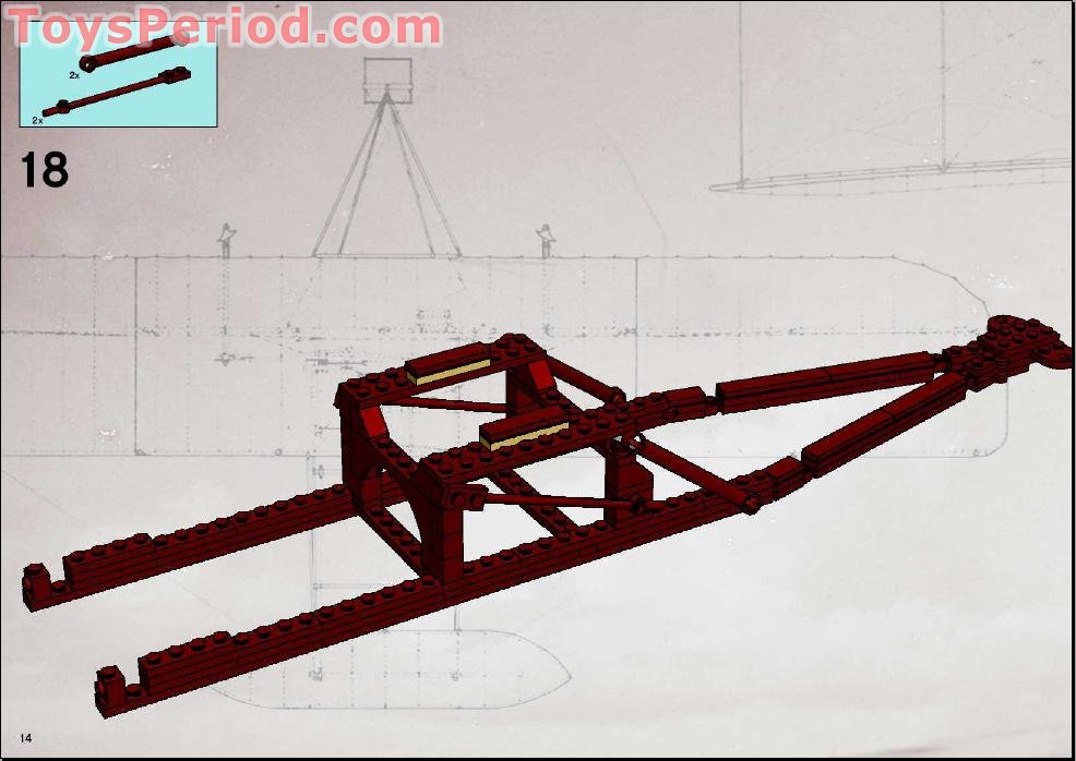 LEGO 10124 Wright Flyer Instructions and Parts List