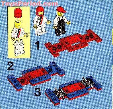 LEGO 1497 Rally and Pitcrew Team Instructions and Parts List