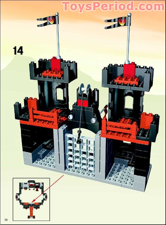 LEGO 4785 Black Castle Instructions and Parts List