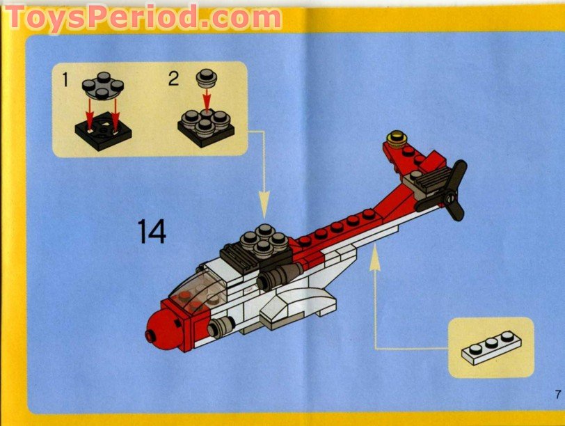 LEGO 4918 Mini Flyers Instructions and Parts List