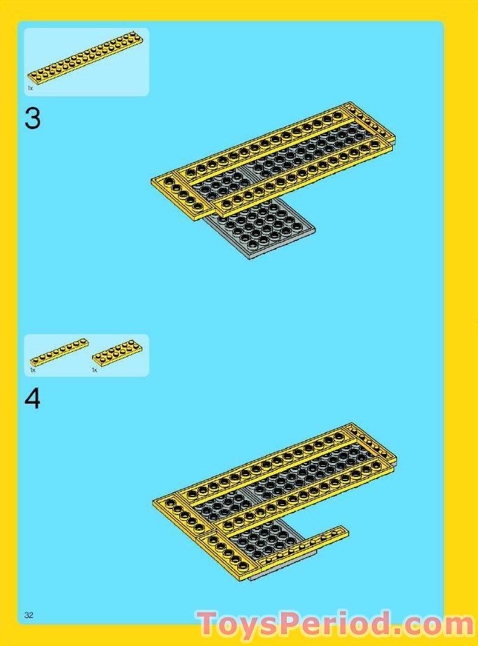 LEGO 4996 Beach House Instructions and Parts List