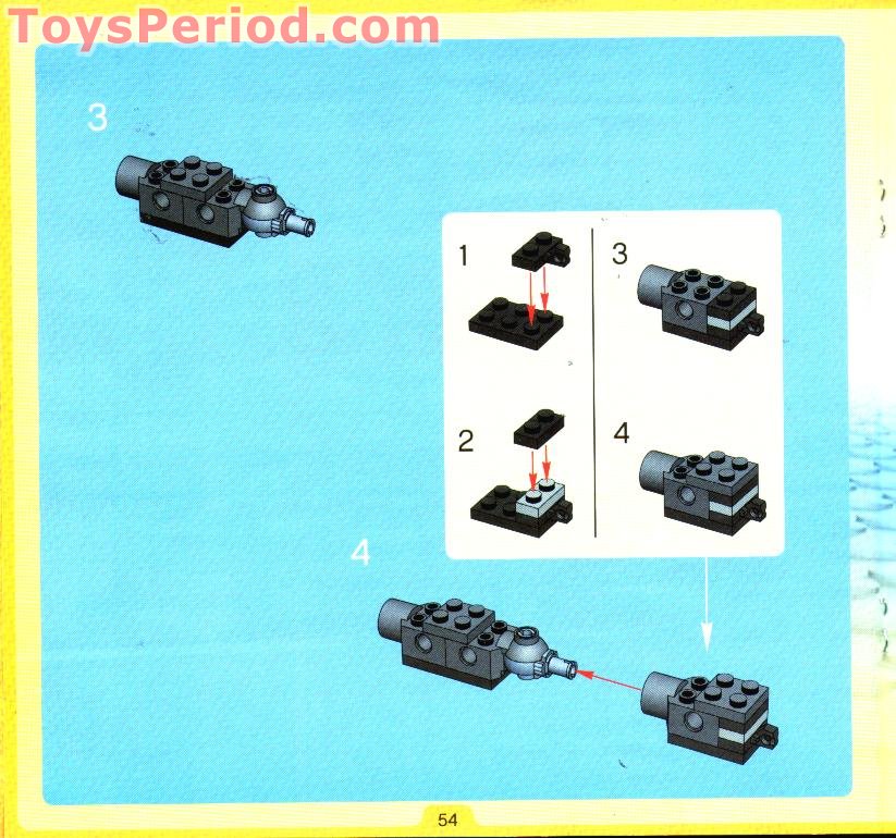 LEGO 4506 Deep Sea Predators Instructions and Parts List
