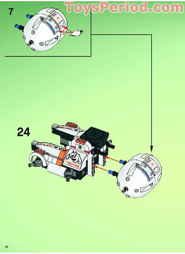 LEGO 7649 MT-201 Ultra-Drill Walker Instructions and Parts List
