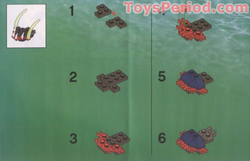 LEGO 7771 Angler Ambush Instructions and Parts List