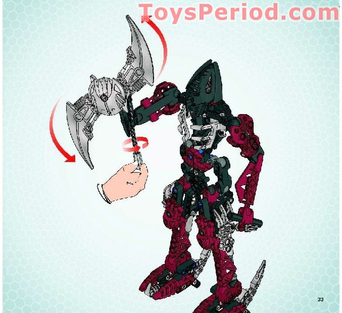 LEGO 8953 Makuta Icarax Instructions and Parts List