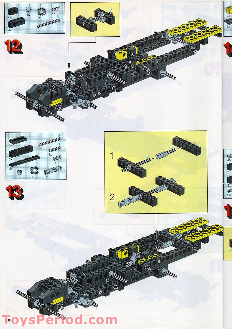 LEGO 8062 Universal Set with Storage Case Instructions and Parts List