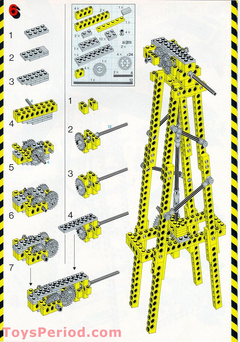 LEGO 8090 Technic Universal Set Instructions and Parts List