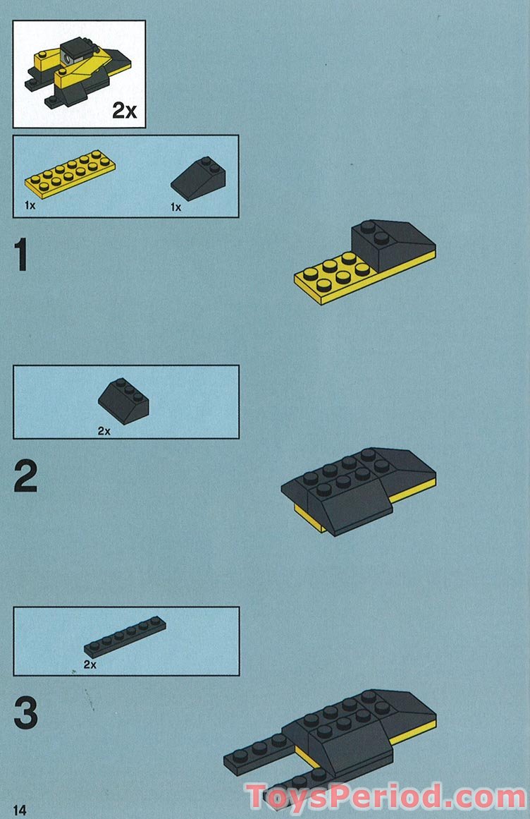 LEGO 8105 Iron Condor Instructions and Parts List