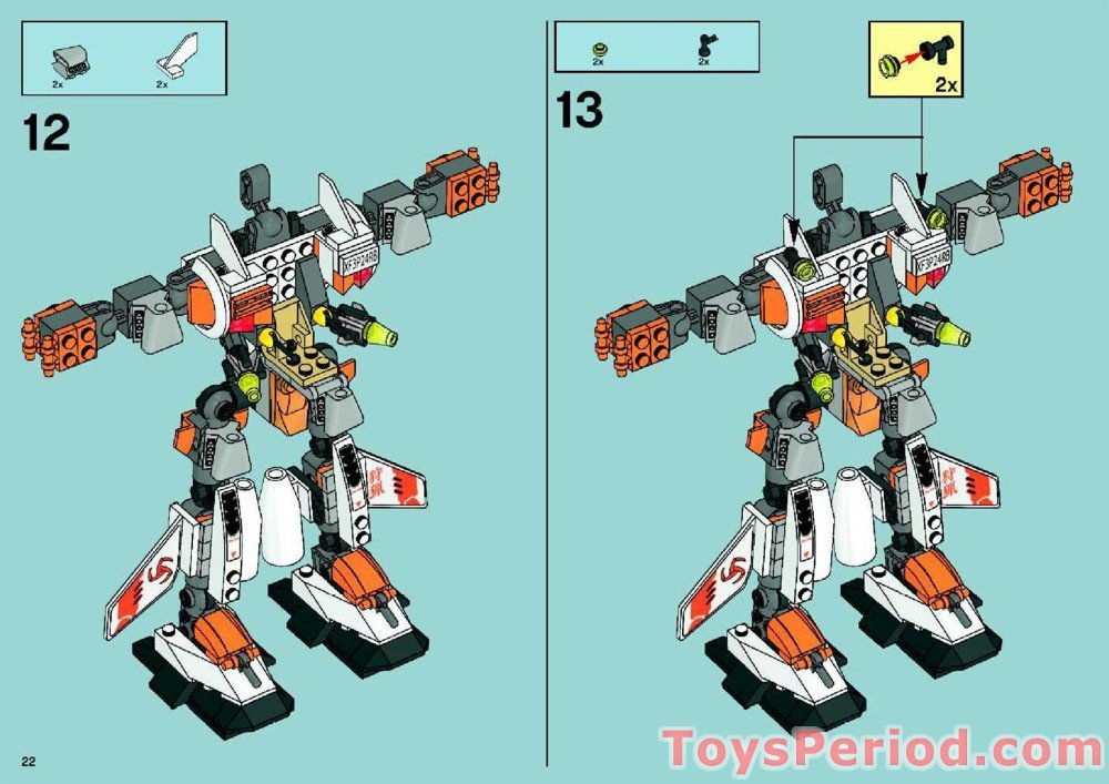 LEGO 8108 Mobile Devastator Instructions and Parts List