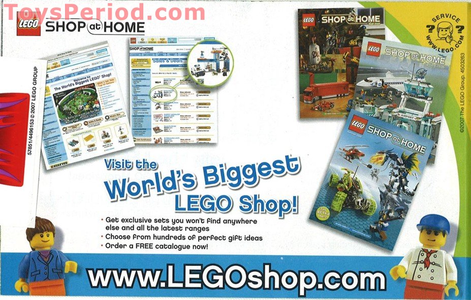 LEGO 8136 Fire Crusher Instructions and Parts List