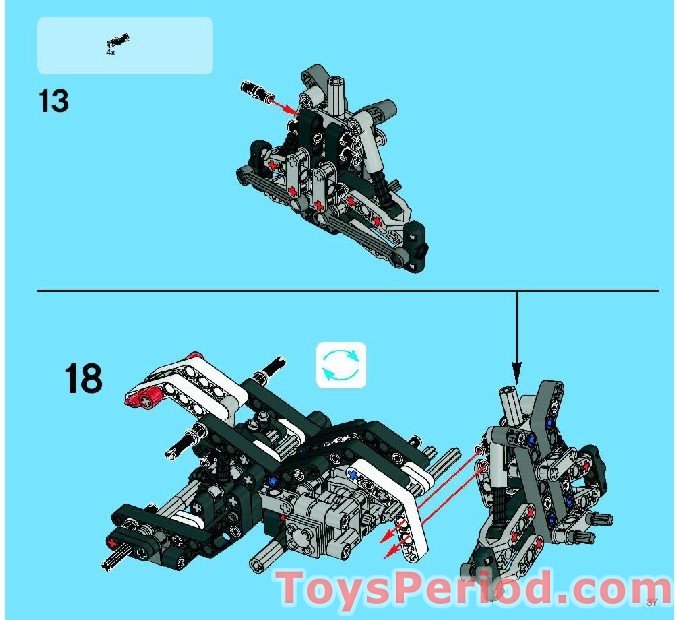 LEGO 8262 Quad Bike Instructions and Parts List