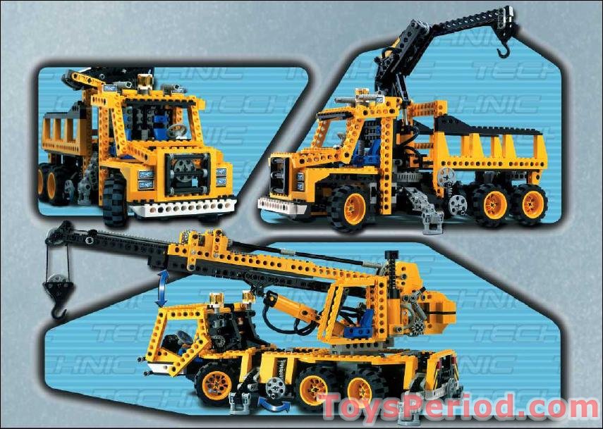 LEGO 8431 Pneumatic Crane Truck Instructions and Parts List