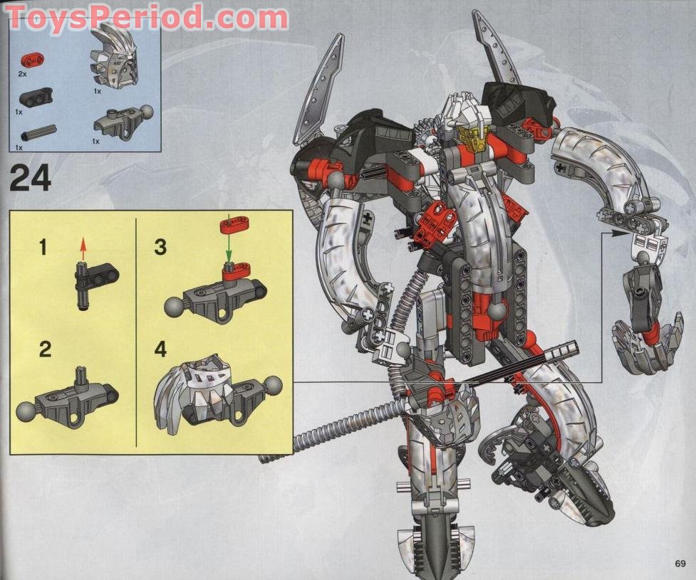 LEGO 8596 Takanuva Instructions and Parts List
