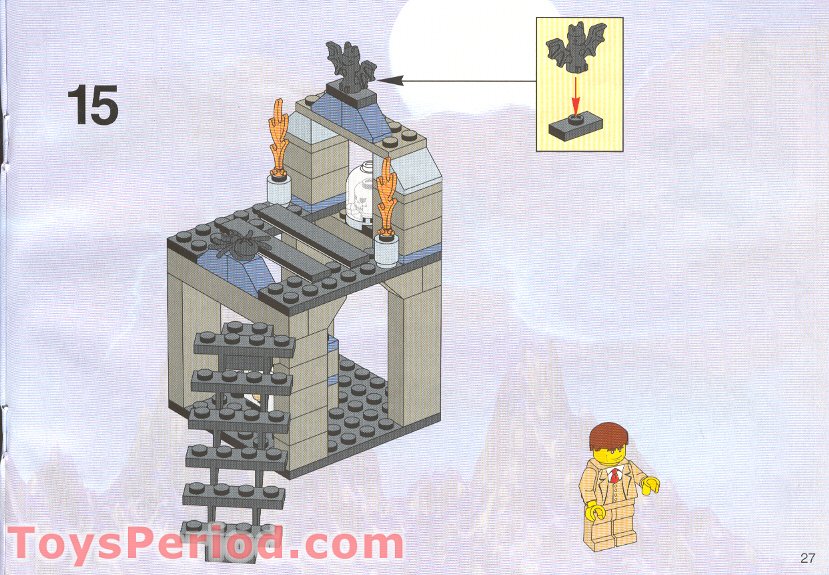 LEGO 1381 Vampire's Crypt Instructions and Parts List