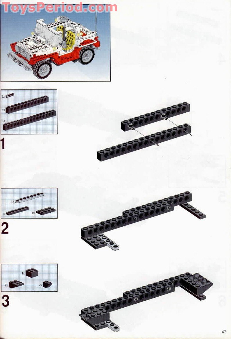LEGO 5591 Mach II Red Bird Rig Instructions and Parts List