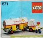 LEGO 671-1 Shell Fuel Tanker Instructions and Parts List