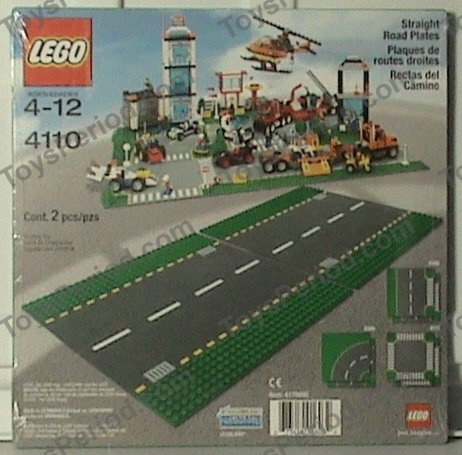 LEGO 4110 Straight Road Plates Set Parts List