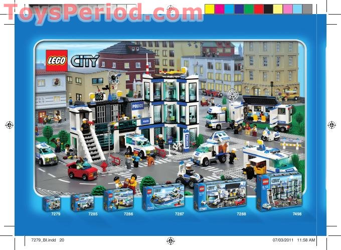 LEGO 7279 Police Minifigure Collection Instructions and Parts List