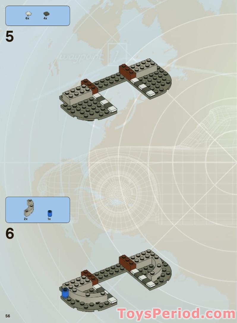 LEGO 8487 Flo's V8 Cafe Instructions and Parts List
