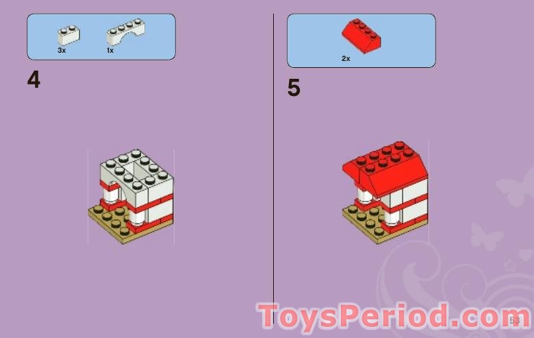 LEGO 3065 Olivia's Tree House Instructions and Parts List