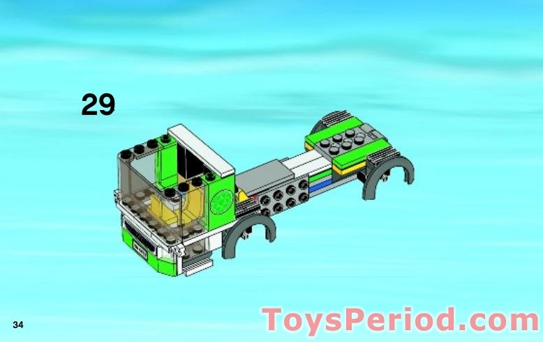 LEGO 4432 Garbage Truck Instructions and Parts List