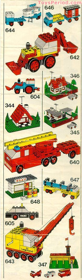 LEGO 648 Shell Service Station Instructions and Parts List