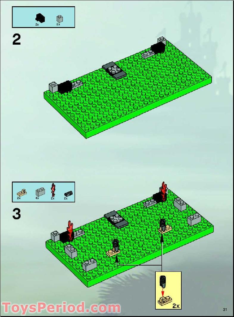 LEGO 10176 Royal King's Castle Instructions and Parts List