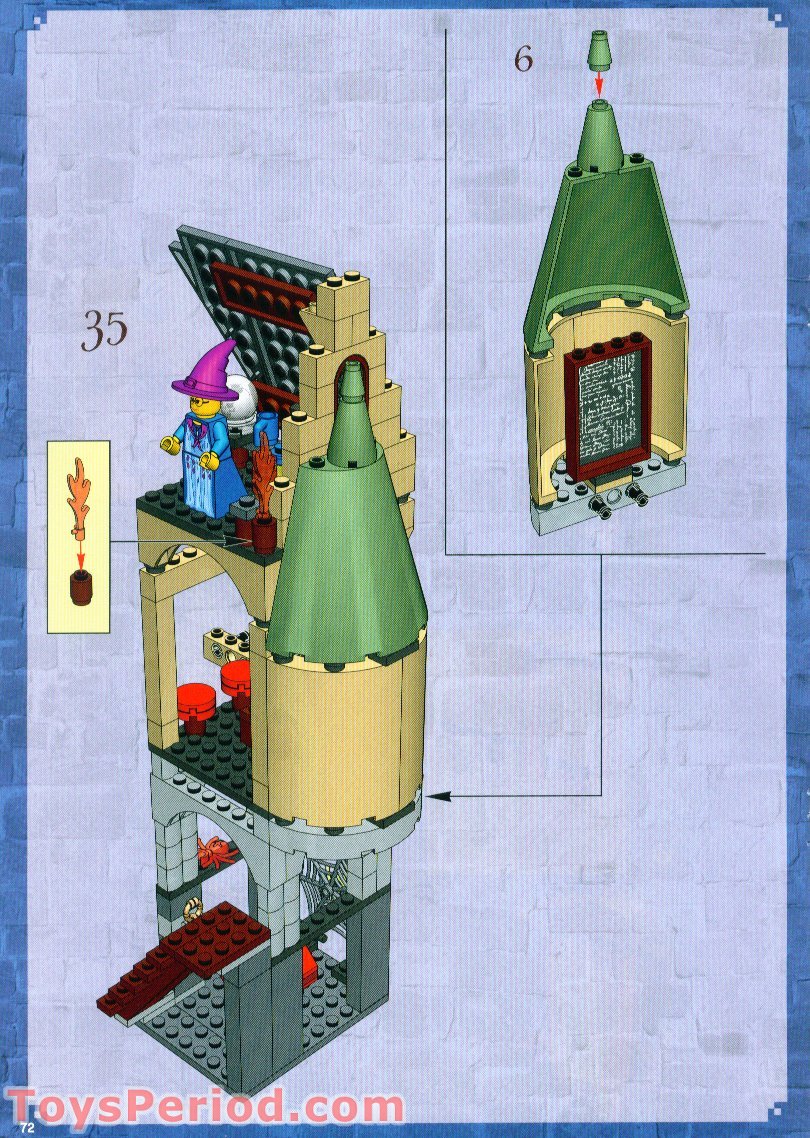 LEGO 4757 Hogwarts Castle (2nd Edition) Instructions and Parts List